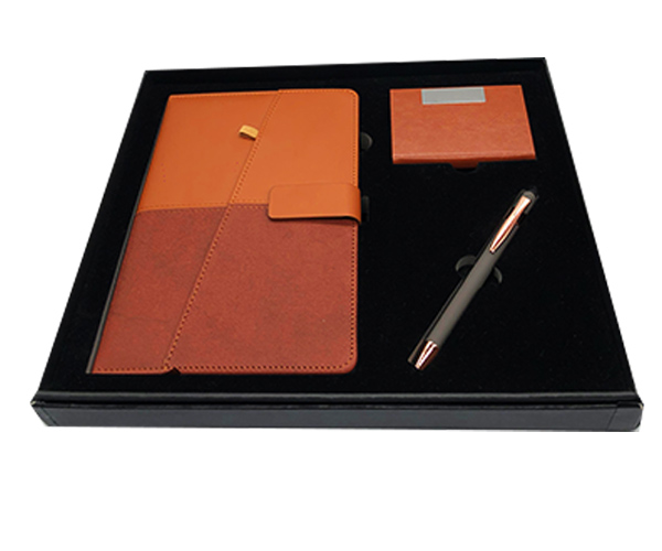 COFFRET BLOC NOTE +PORTE CARTE DE VISIT +STYLO DE LUX | PETIT MBOPPI