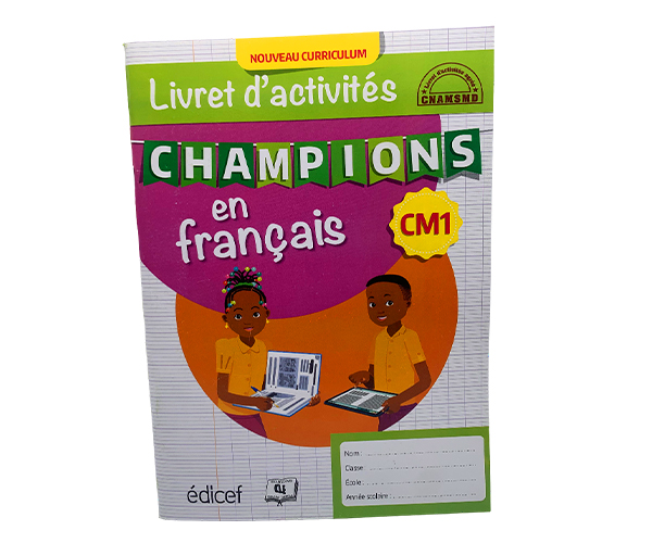 LIVRET D'ACTIVITES CHAMPIONS EN FRANCAIS CM1 | PETIT MBOPPI