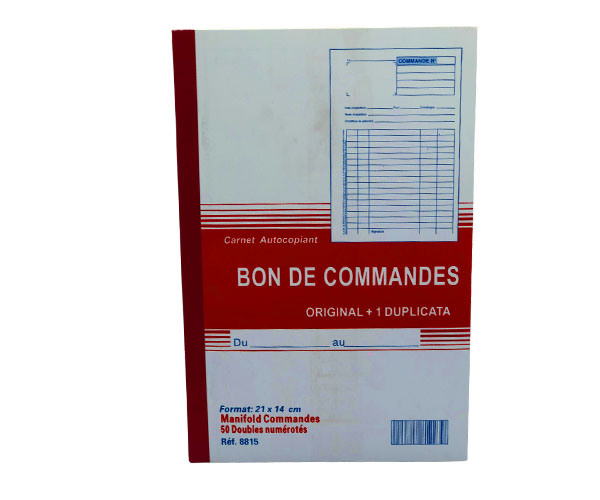 MANIFOLD BON DE COMMANDE, FACTURIER DUPLI, FORMAT 21 x 14cm REF 8815 ...